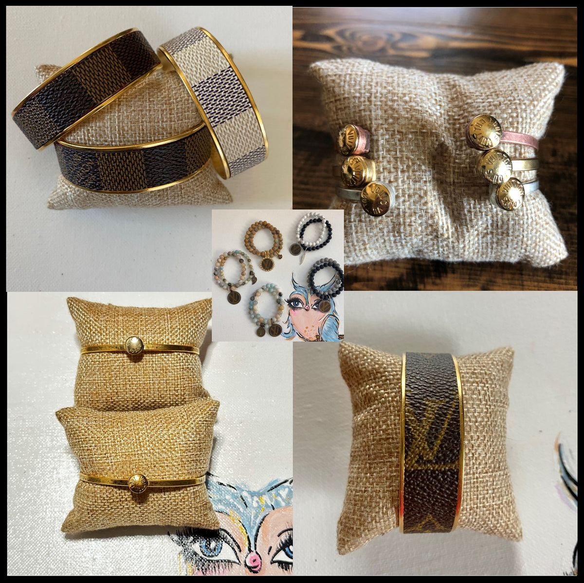 Repurposed Designer Cuffs and Bracelets Collection | Beauty Bird Vintage