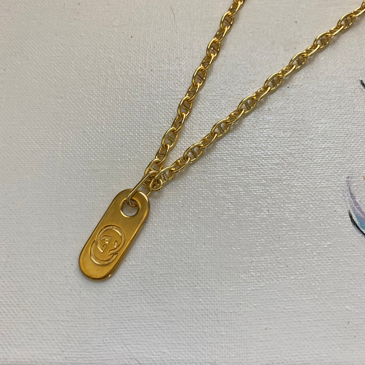 GG Zipper Pull on Gold-Filled Mariner Necklace – Beauty Bird Vintage