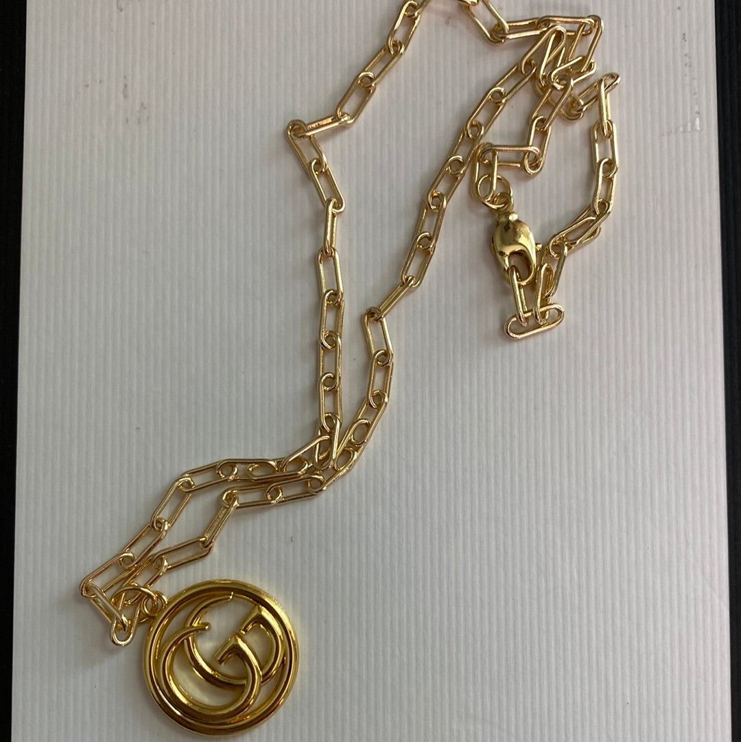 GG Zipper Pull on on Small Gold-Filled Paperclip Chain – Beauty Bird ...